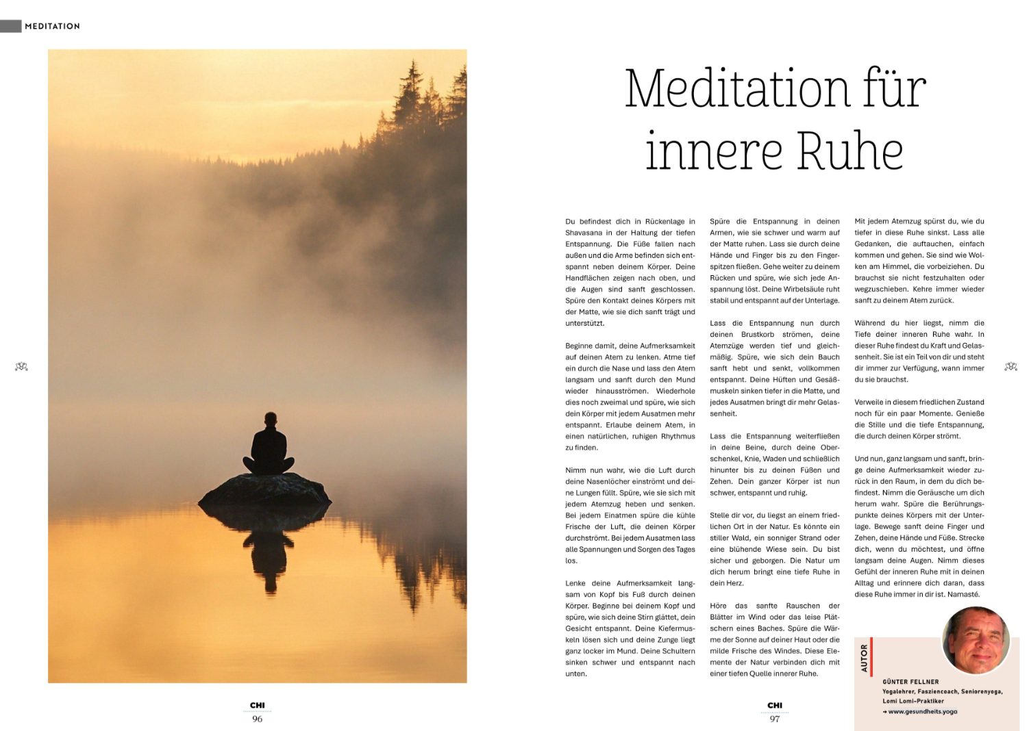 Meditation für innere Ruhe als PDF und Audiodatei